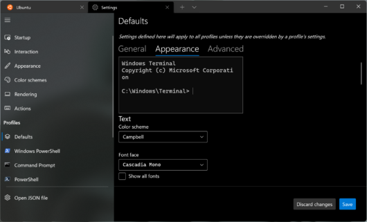 Windows Terminal Preview 1.10 Is Now Out with Feature Improvements