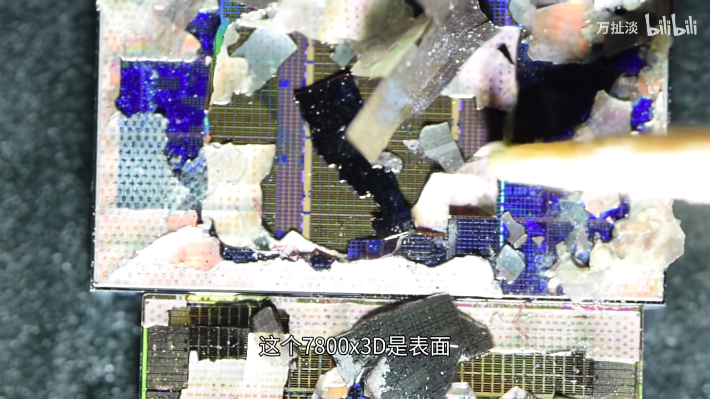 AMD Ryzen 7 9800X3D Chip Teardown Reveals Shiny Blue 3D V-Cache Stack ...